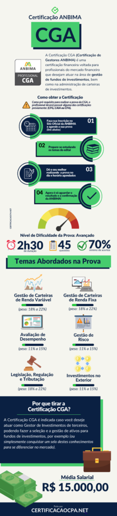 Certificação CGA: O que é, Como Tirar e Mais! [+ Infográfico]